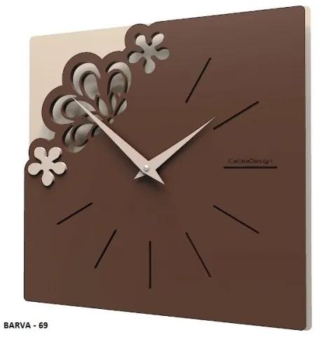 Designové hodiny 56-10-1 CalleaDesign Merletto Small 30cm (více barevných variant) Barva světle červená-64 - RAL3020