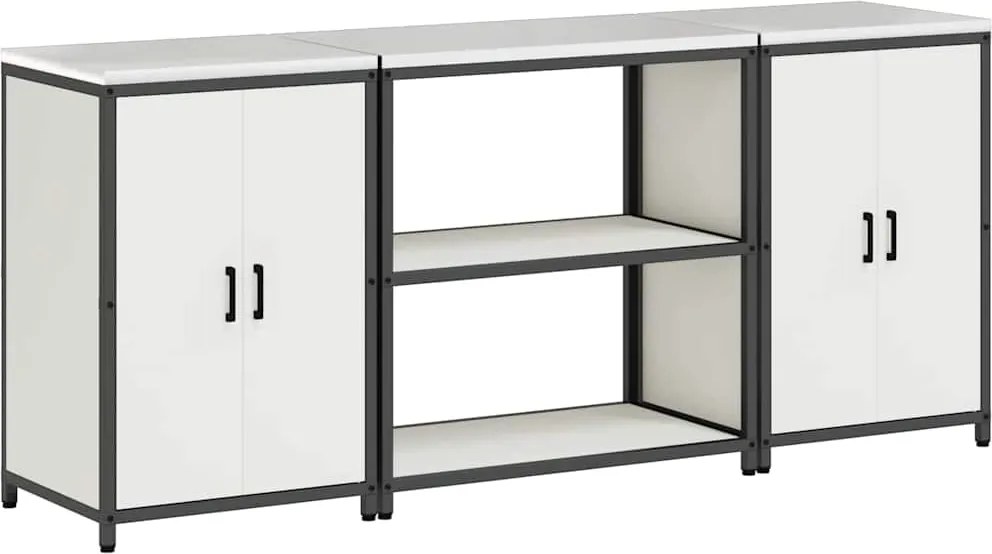 Kuchyňská skladovací sada HATTEM 3 ks Bílá 3392667