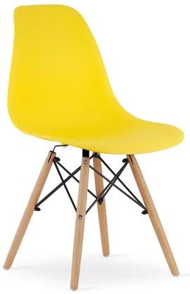 Židle OKSANA - buk/žlutá