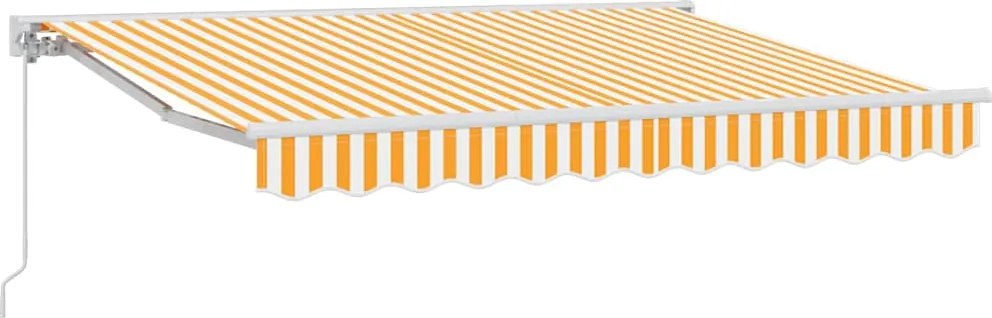 Rám markýzy Žlutá a bílá 300 x 200 cm 3329499