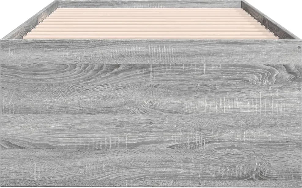 Válenda se zásuvkami bez matrace šedá sonoma 100 x 200 cm 3280872