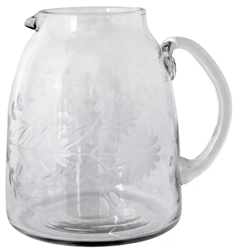 Skleněný džbán Etched Floral 1,8 l Strömshaga