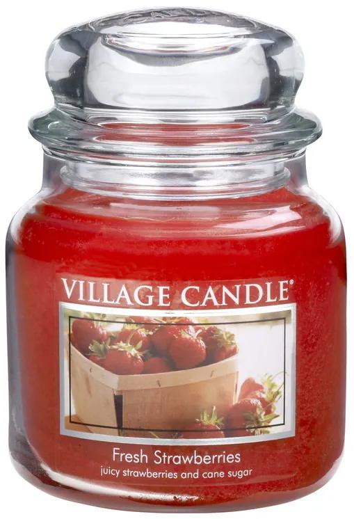 Village Candle Vonná svíčka ve skle  - Čerstvé jahody