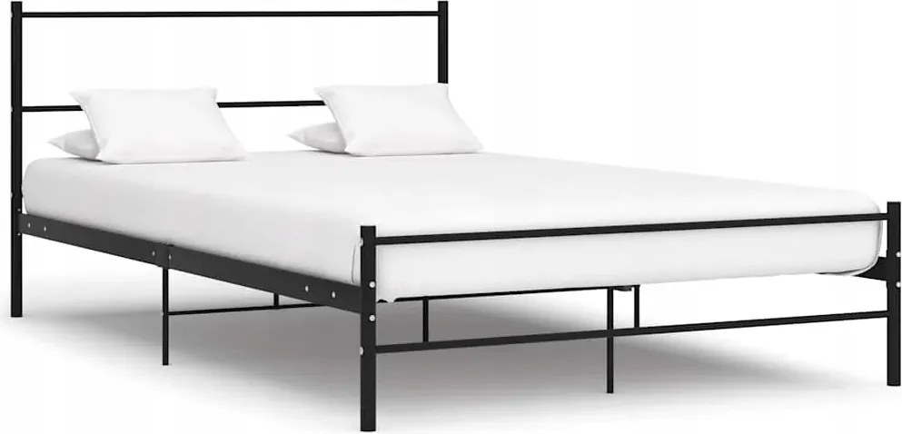 Dvojlůžko kovové VidaXL Beds 140x200 černé