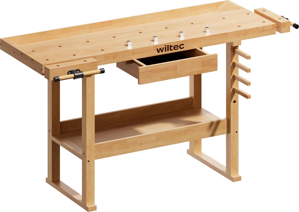 Pracovní stůl Wiltec – 151 × 61,5 × 86 cm, 150 kg (62452)