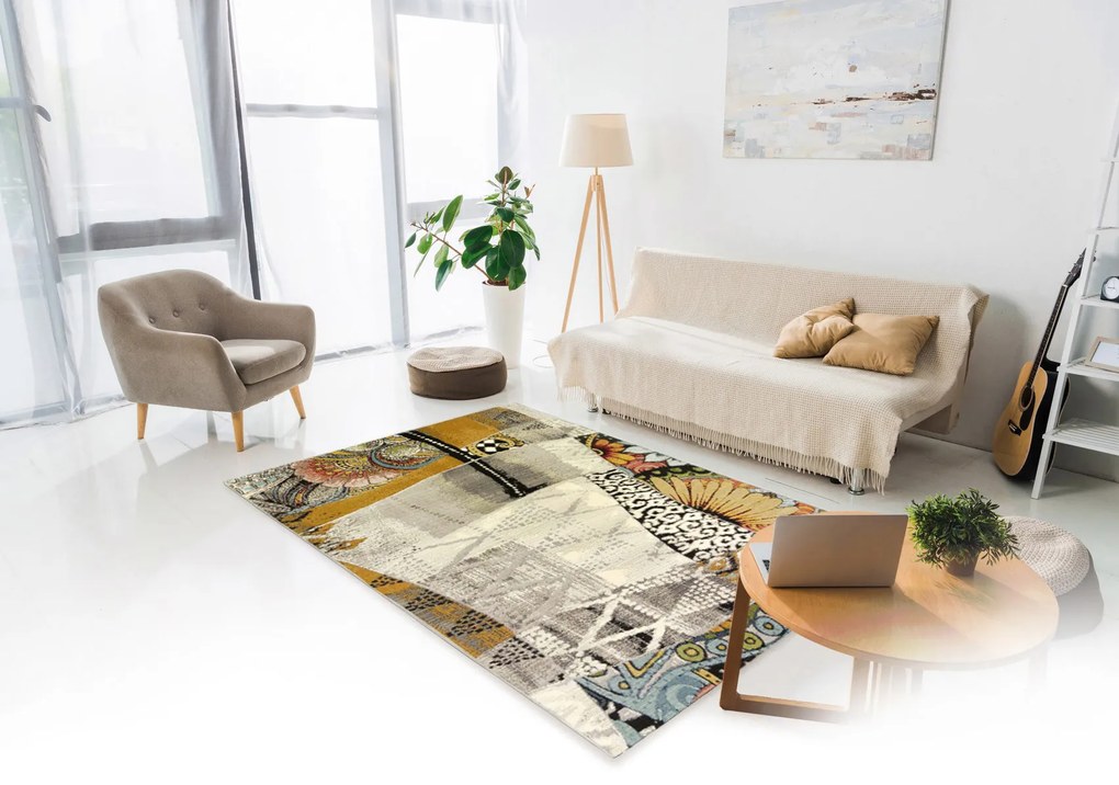 Oriental Weavers, Kusový koberec Zoya 924 X – na ven i na doma, 200x285, vícebarevná, chodba / předsíň