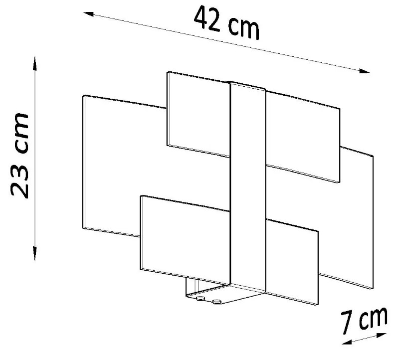 Nástěnné svítidlo Celia, 1x mléčné skleněné stínítko, w