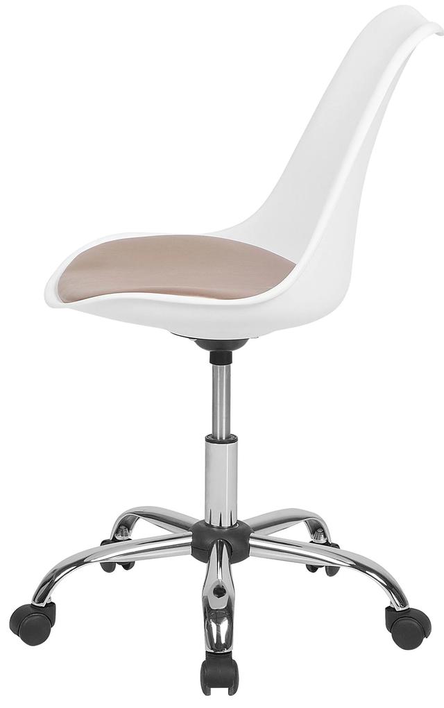 Kancelářská židle bílá/růžová DAKOTA II Beliani