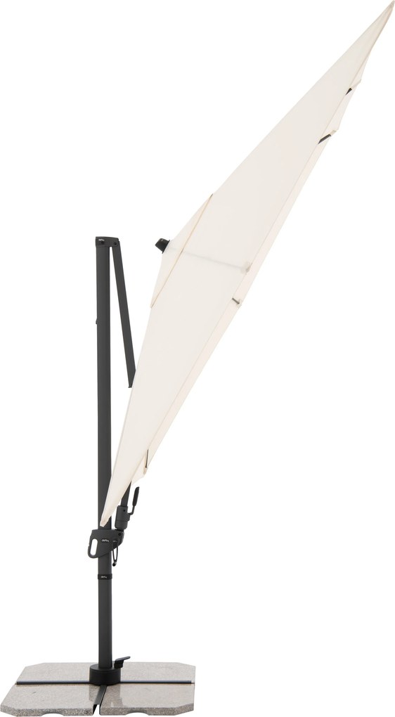 DERBY DX 280 x 280 cm – zahradní slunečník s boční nohou - Zboží s drobnou vadou (S332)