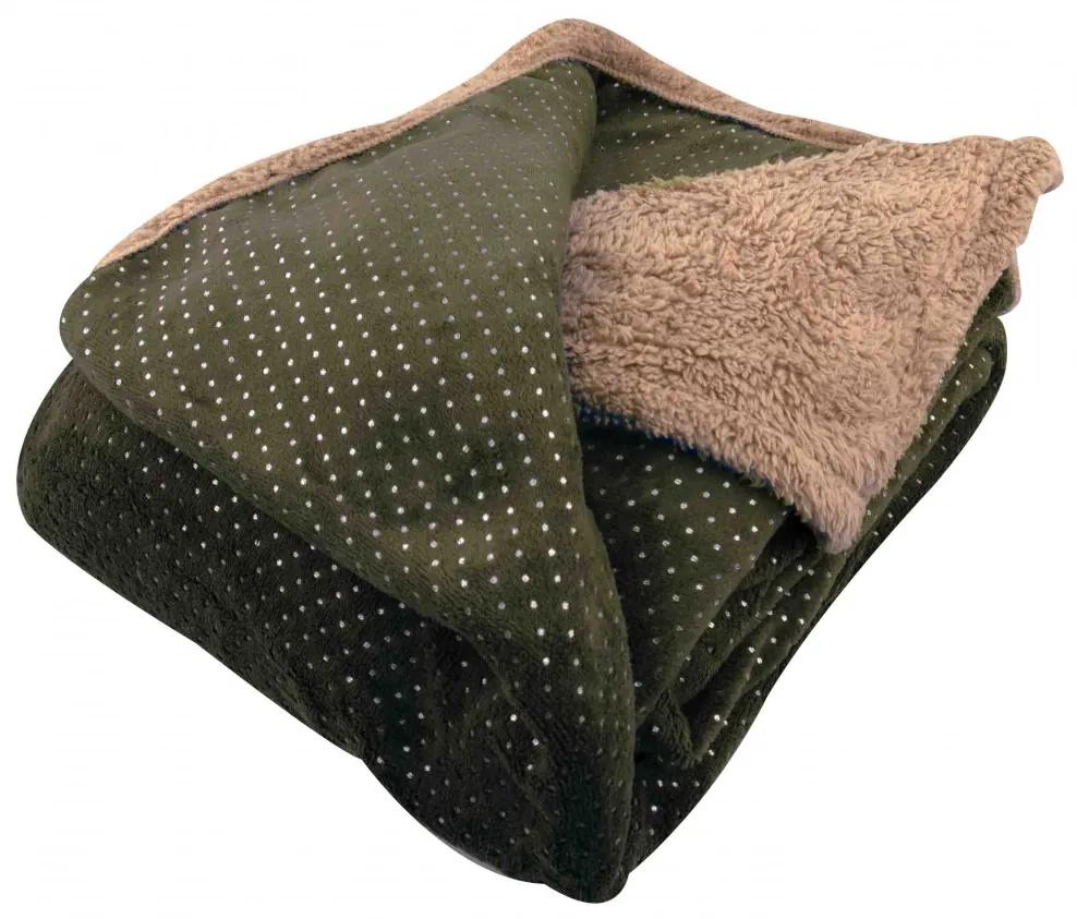 Vesna | Luxusní deka beránek hnědá 150 x 200 cm | BIANO