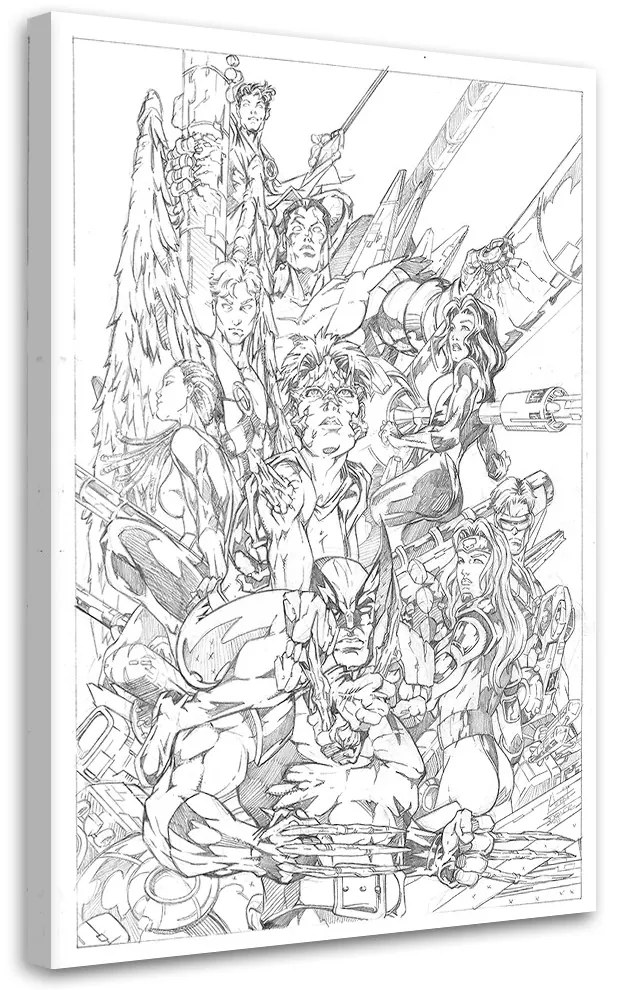 Gario Obraz na plátně Skica superhrdinů - Saqman Rozměry: 40 x 60 cm