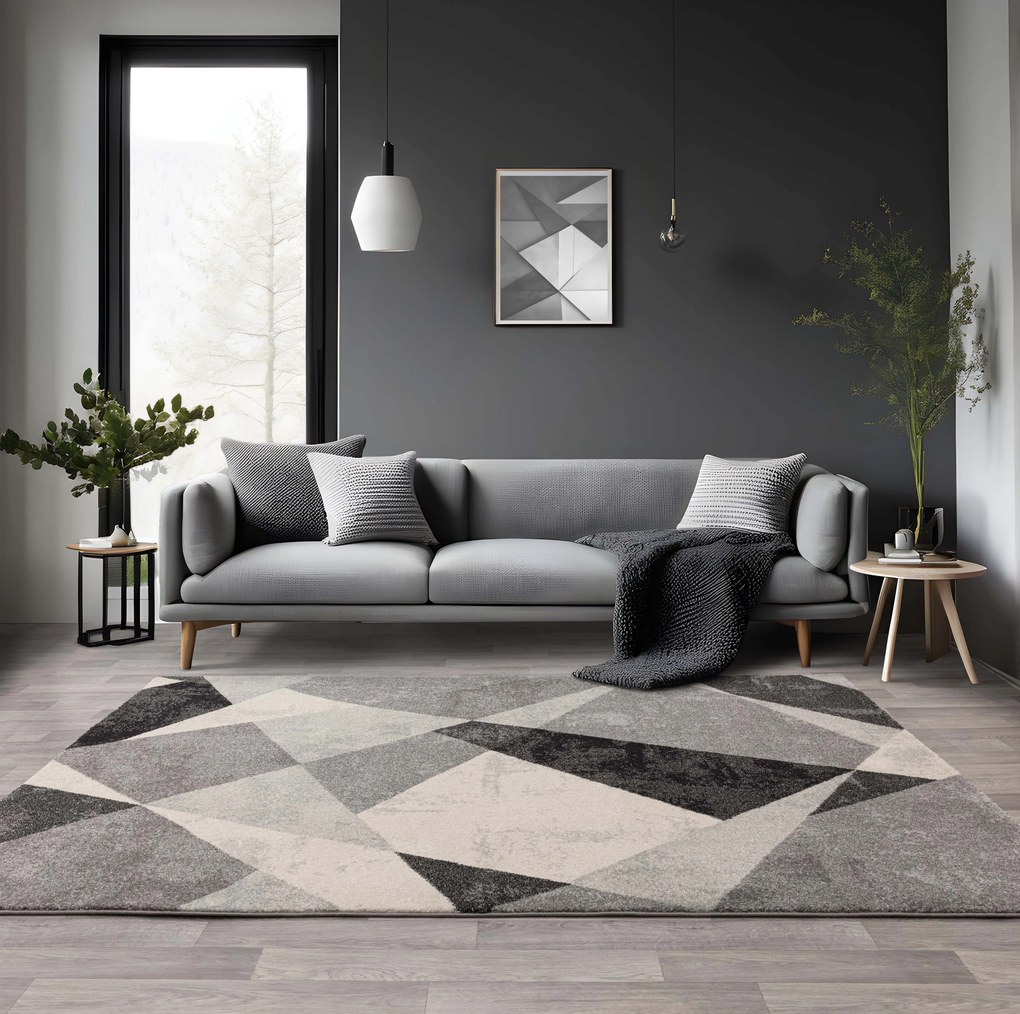 Šedý koberec Dinamo Patio Grey Rozměry: 200x290 cm