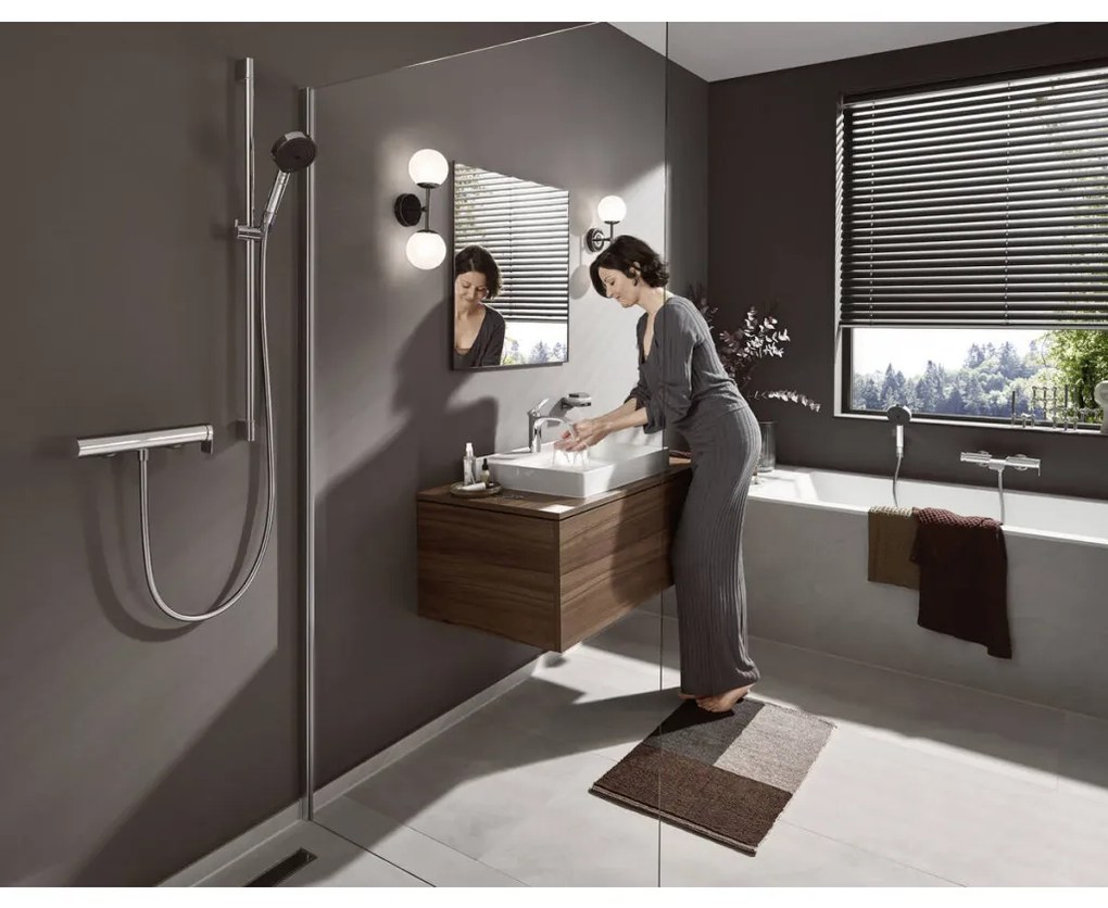 Hansgrohe Vivenis - Páková vanová baterie nástěnná, chrom 75420000