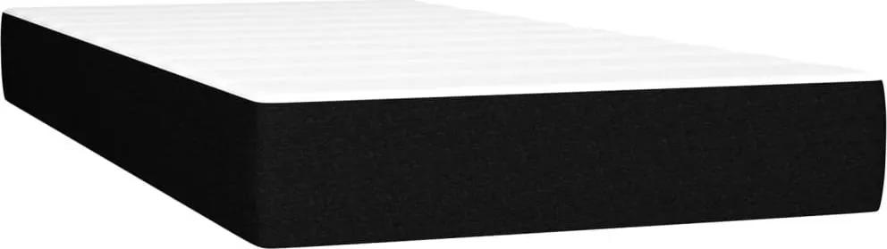 vidaXL Box spring postel s matrací 80 x 200 cm textil [3144129] Barva: Černá