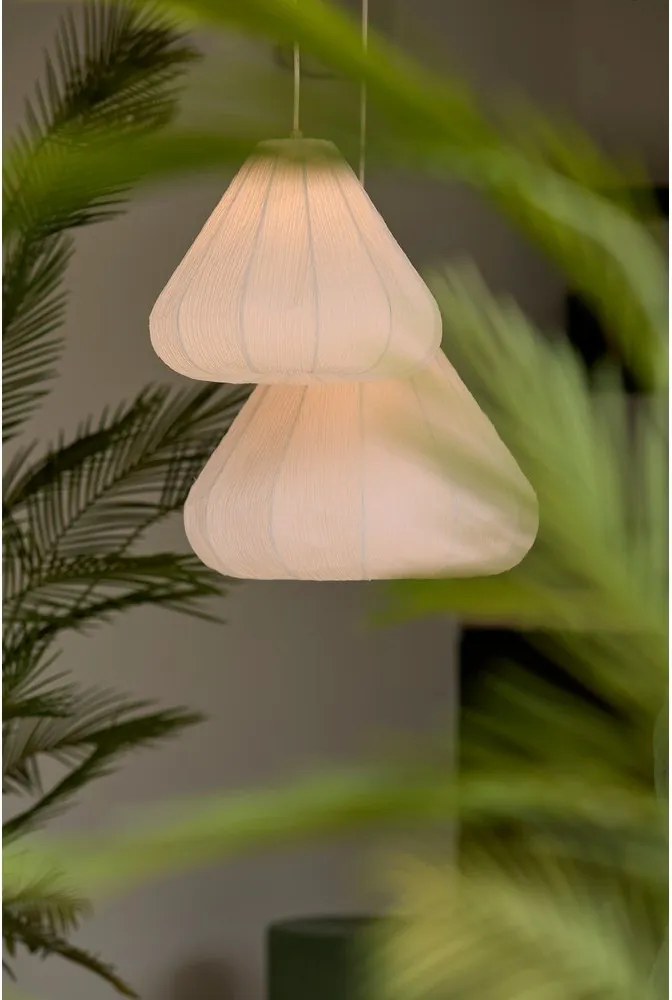 Krémové závěsné svítidlo s papírovým stínidlem ø 10 cm Sarella – Light & Living