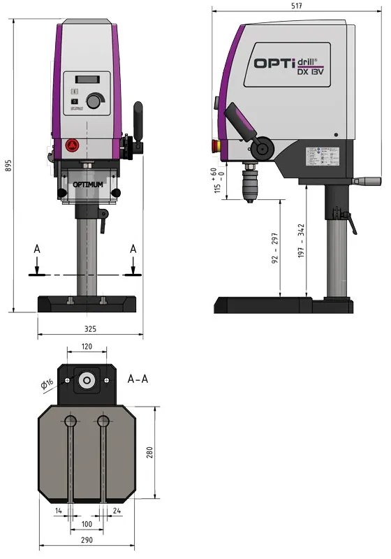 Stolní vrtačka DX 13 V