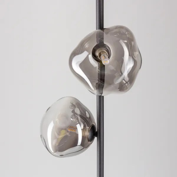 BRILAGI - Stojací lampa VULCANO 3xG9/8W/230V černá/kouřová černá