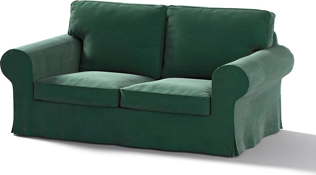 Potah na pohovku IKEA Ektorp 2-místná, nerozkládací barva zelená látka lesklé, sametová
