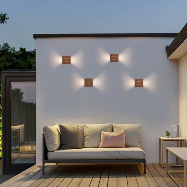 Immax 08523L - LED Venkovní nástěnné svítidlo LUXLINE 6W/230V 3000K IP54 ořech