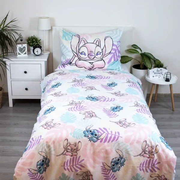 Jerry Fabrics Povlečení Lilo a Stitch Leaves 140x200, 70x90 cm