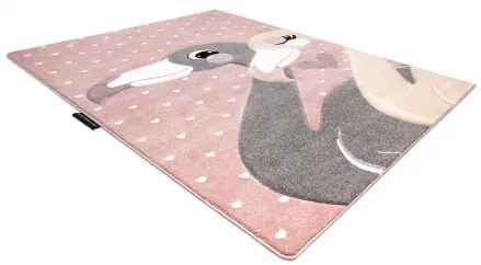 koberec PETIT PLAMEŇÁCI, SRDCE, růžový velikost 180x270 cm | krásné koberce cz