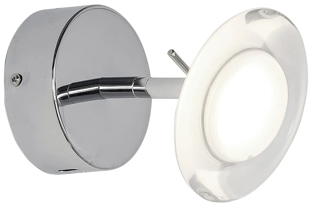 Nástěnné svítidlo Ellipse, 1x chromové kovové stínítko, ch