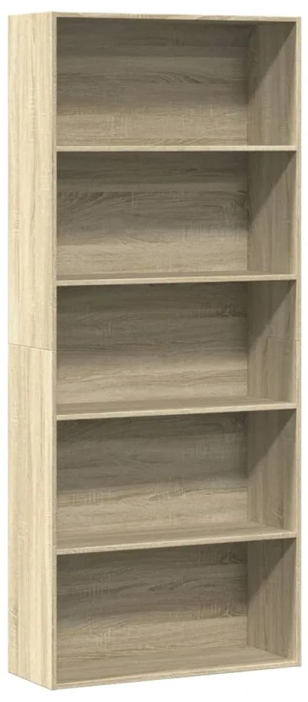 Knihovna dub sonoma 80 x 30 x 189 cm kompozitní dřevo 3314671