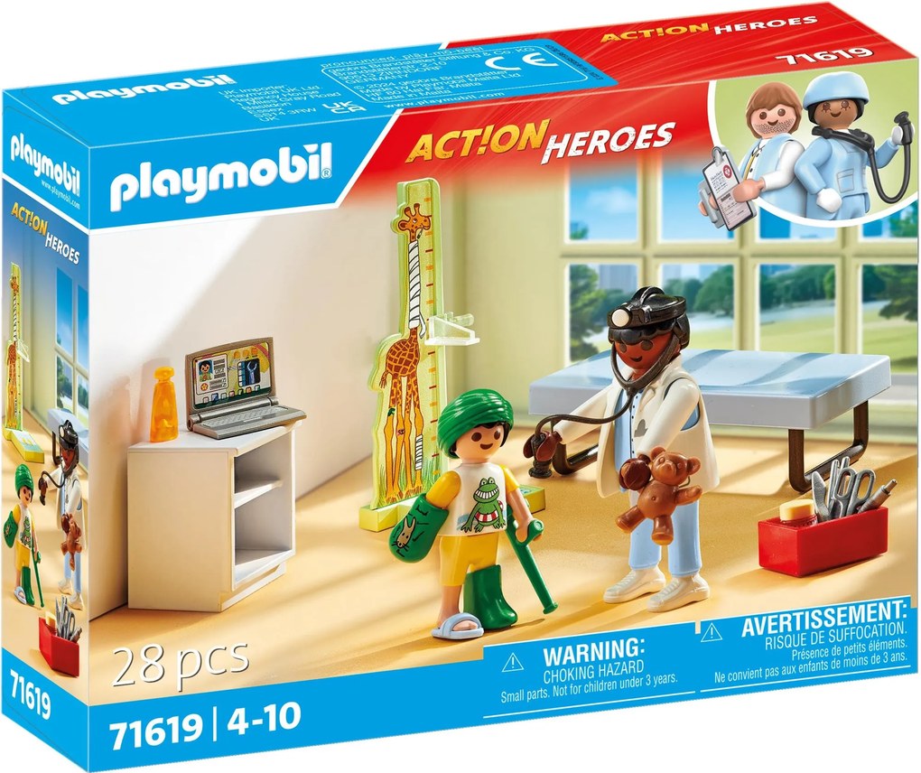 Playmobil 71619 pediatr s plyšovým medvídkem