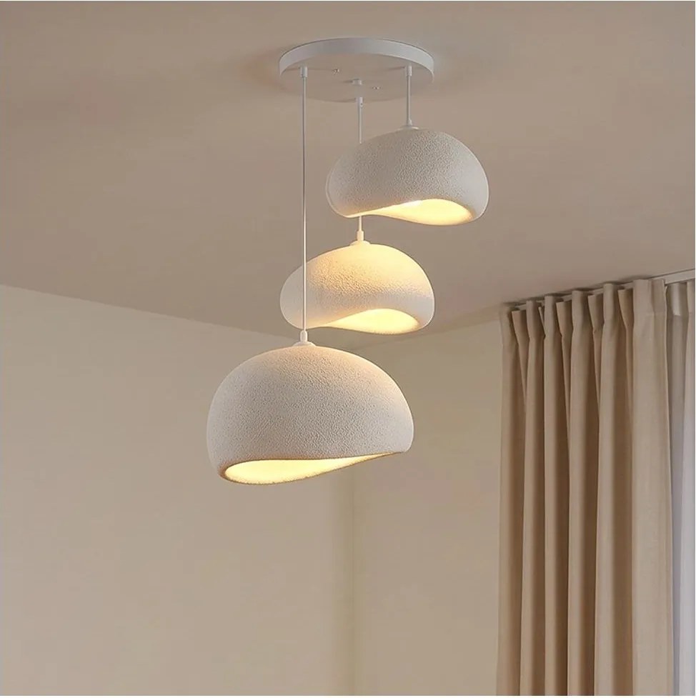 BRILAGI - Lustr na lanku WABI SABI 3xE27/40W/230V pr. 76 cm bílá