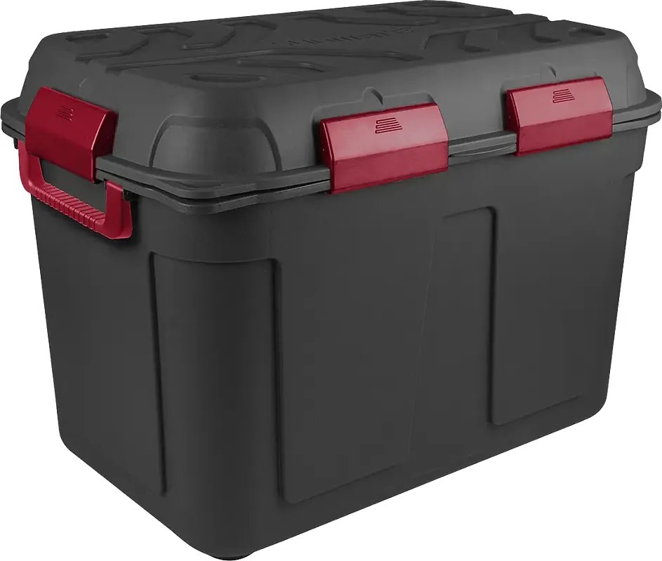 Box s víkem Q-Line, 79 × 54,5 × 54,5 cm, 160 l, antracit