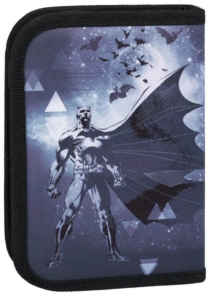 BAAGL - jednopatrový školní penál Batman Storm, 2 chlopně