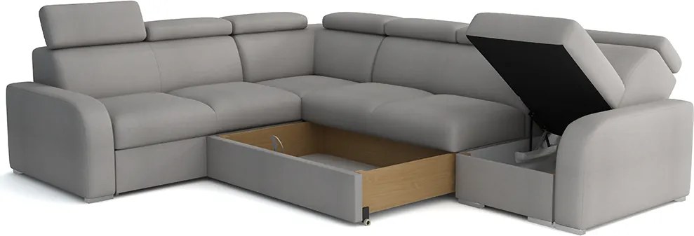 Sedací souprava OSLO L | 250x315 | rozkládací + 2x úložný prostor | VÝBĚR TKANIN