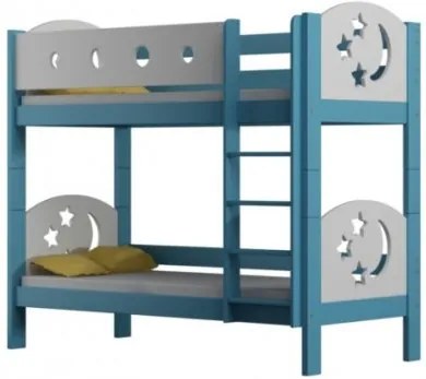 Patrová postel Pina 180/80 cm modrá