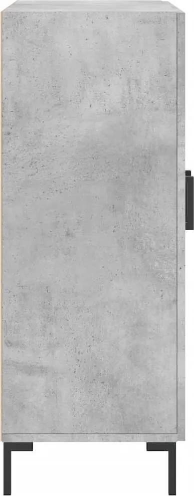 vidaXL Příborník 69,5 x 34 x 90 cm kompozitní dřevo [827728] Barva: bílá s vysokým leskem