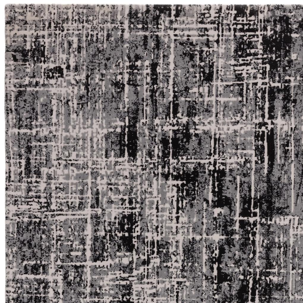 Tribeca Design Kusový koberec Zoom Abstract Black Rozměry: 160x230 cm