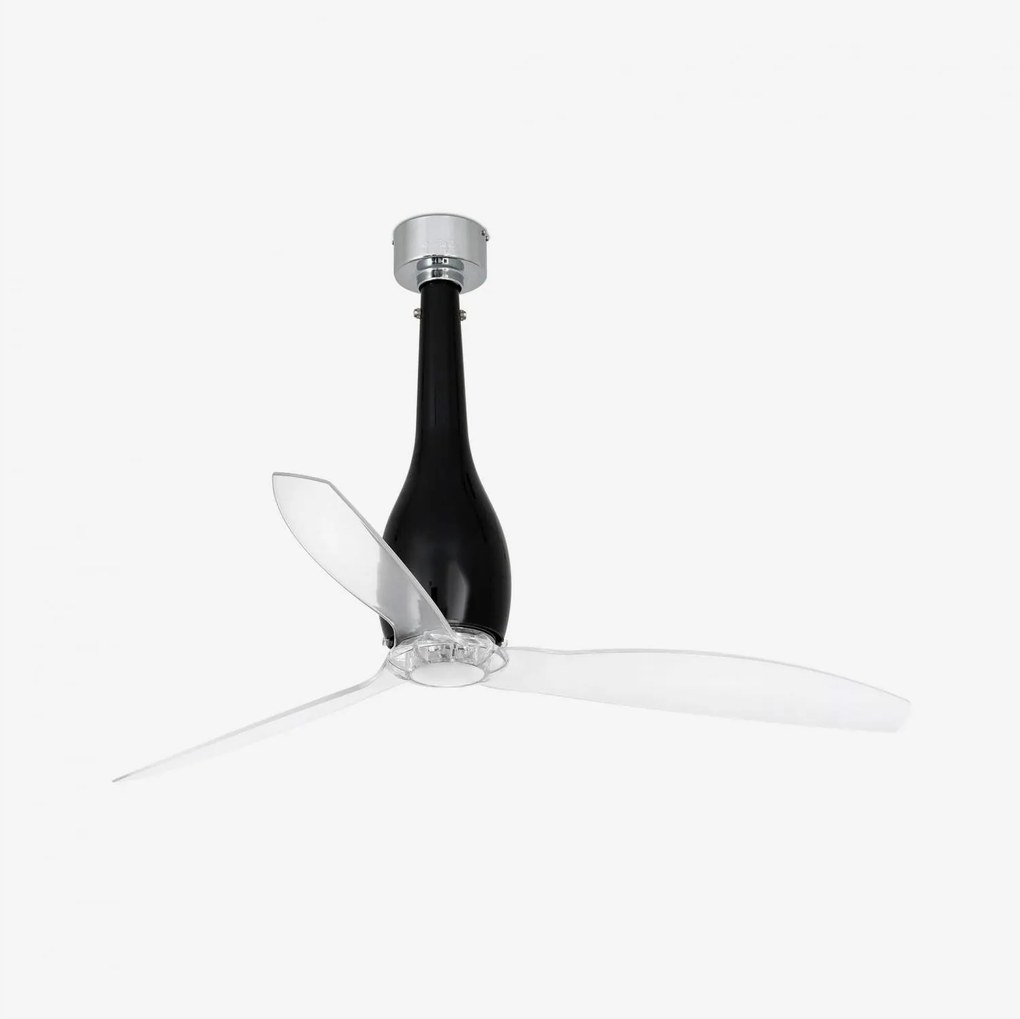 FARO 32002 ETERFAN M, černá/transparentní, stropní ventilátor s DC motorem - FARO