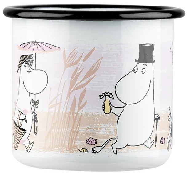 Hrnek Moomin Beach 0,37l, smalt / bílý