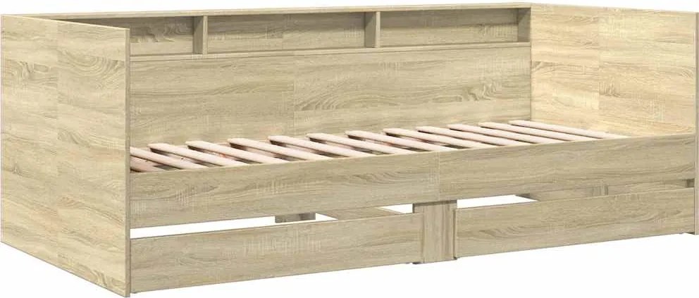 Válenda se zásuvkami bez matrace dub sonoma 75 x 190 cm 3280862