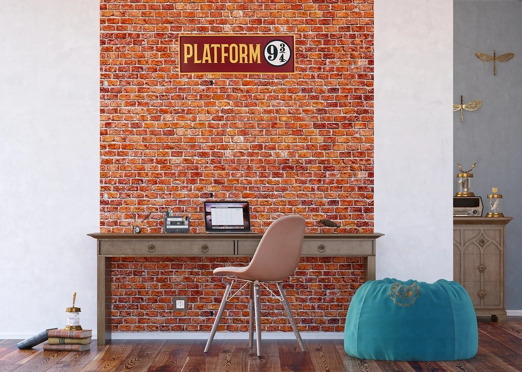 Dětská vliesová fototapeta na zed' Harry Potter Platforma 9 3/4 | 182 x 252 cm | DFTDXL1971
