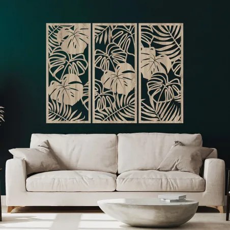 Tropické listy monstera a papraď | SENTOP HDF0533