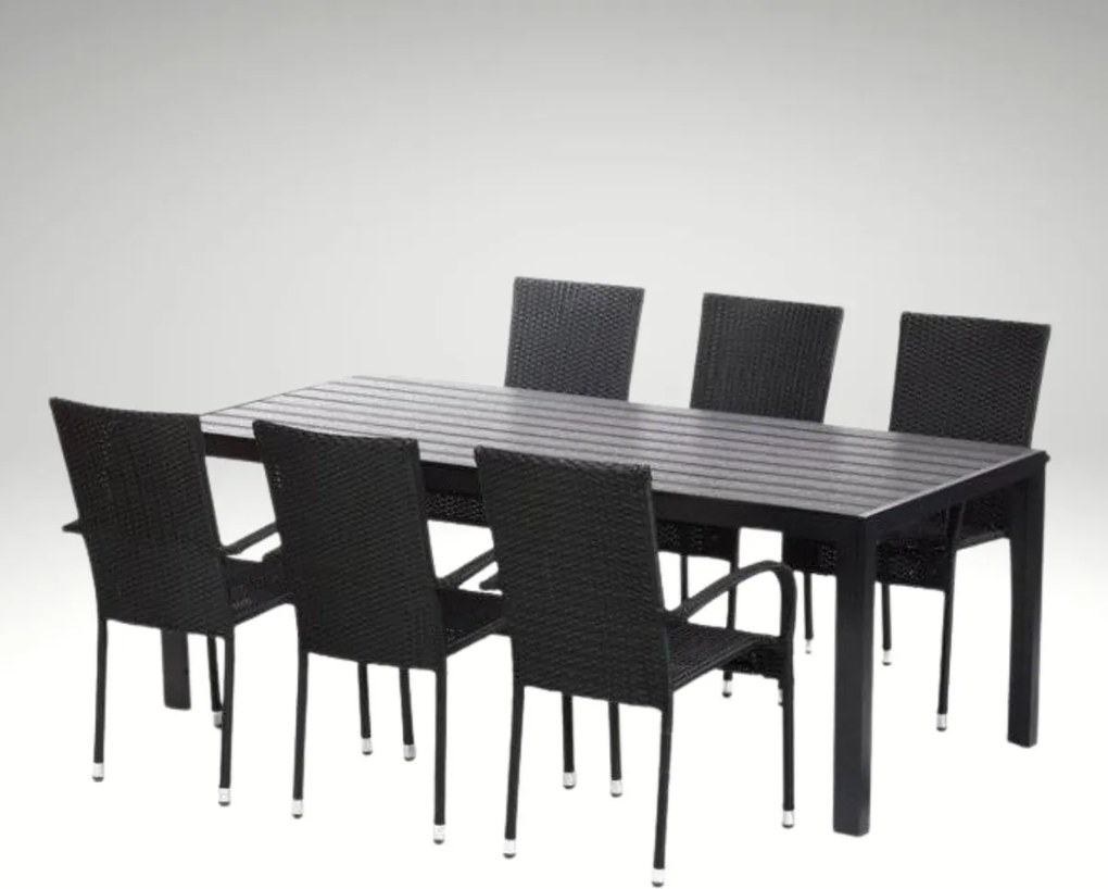Vikio Zahradní set 180x90 pro 6 osob DT254 antracit