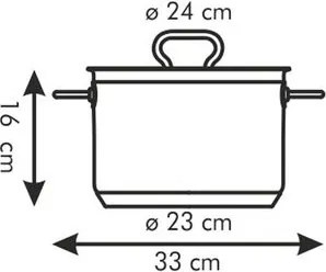 TESCOMA Hrnec HOME PROFI s poklicí ø 24 cm, 7,0 l