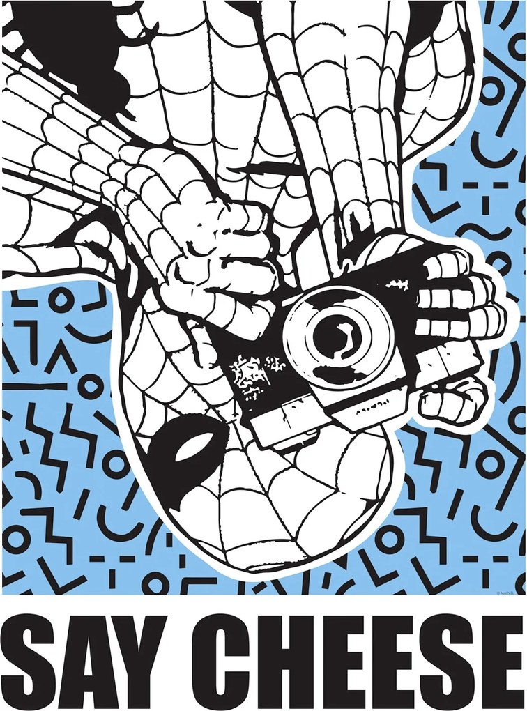 Komar Plakát Marvel Spider-Man Say Cheese Blue 40 x 50 cm