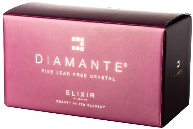 Diamante sklenice s krystaly Swarovski Hearts 250 ml 2KS