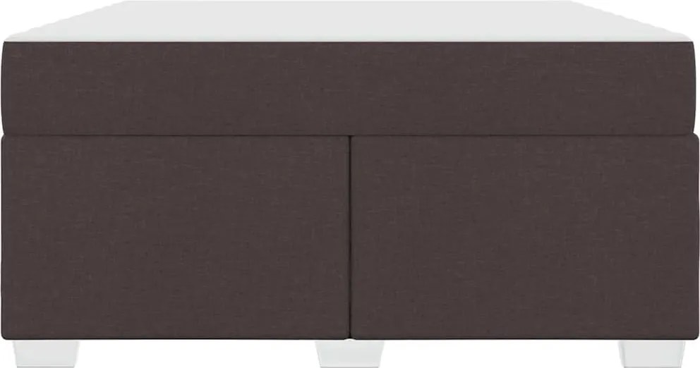Rám postele s matrací Tmavě hnědá 140 x 200 cm textil 3399190