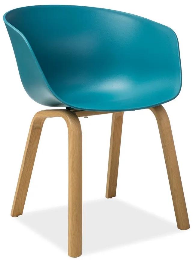 Casarredo Jídelní židle EGO modrá/dub