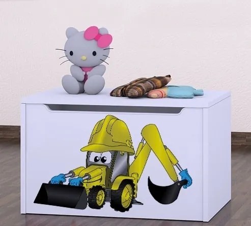 Svět pokojů Box na hračky Kevin - BAGR Barva dílů: bílá