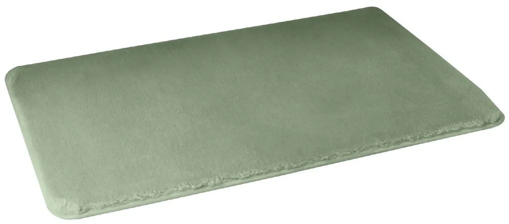 Gedy Gedy, FUZZY koupelnová předložka, 50x80 cm, 100% polyester, protiskluz, zelená, 96FY508007