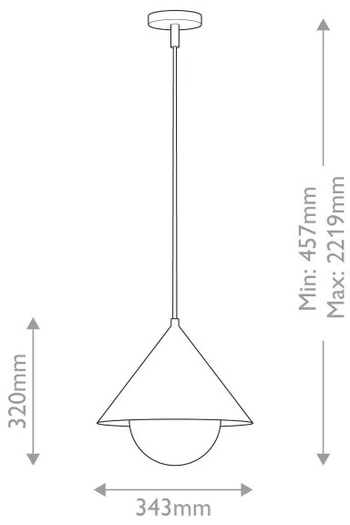 Alora Mood ALM-REMYCK-P-GD -Lustr na lanku REMYCK 1xE27/60W/230V pr.34,3cm zlatá