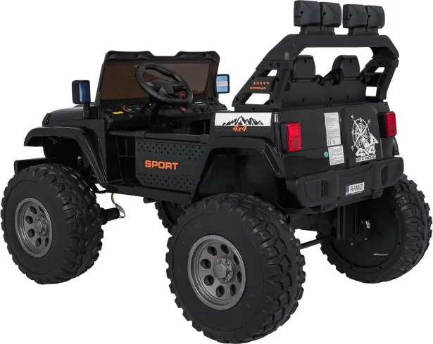 Elektrické autíčko Extreme Sport 4x4 černé